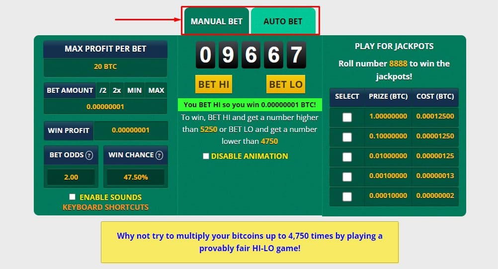 Freebitcoin: Estrategias para el “Multiply BTC” en Manual BET
