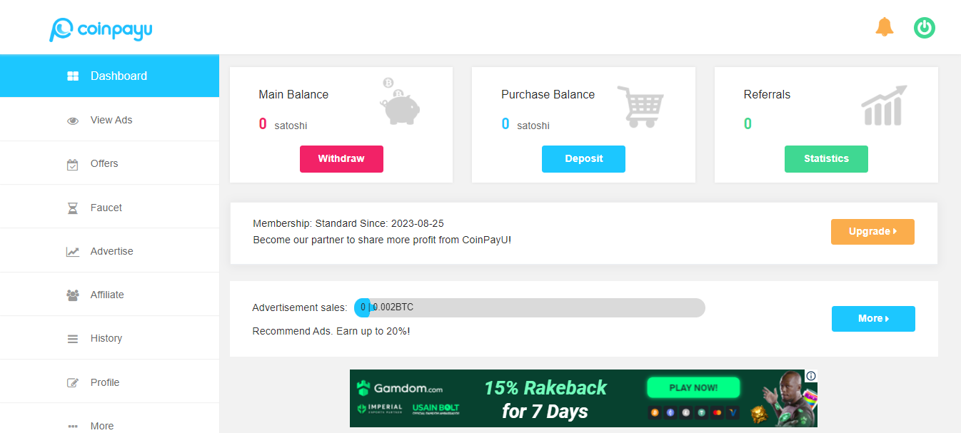 CoinPayU: Descubre cómo ganar satoshis viendo anuncios